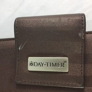 daytimer | Accessories | Daytimer Brown Striped 7 Ring Agenda Planner ...